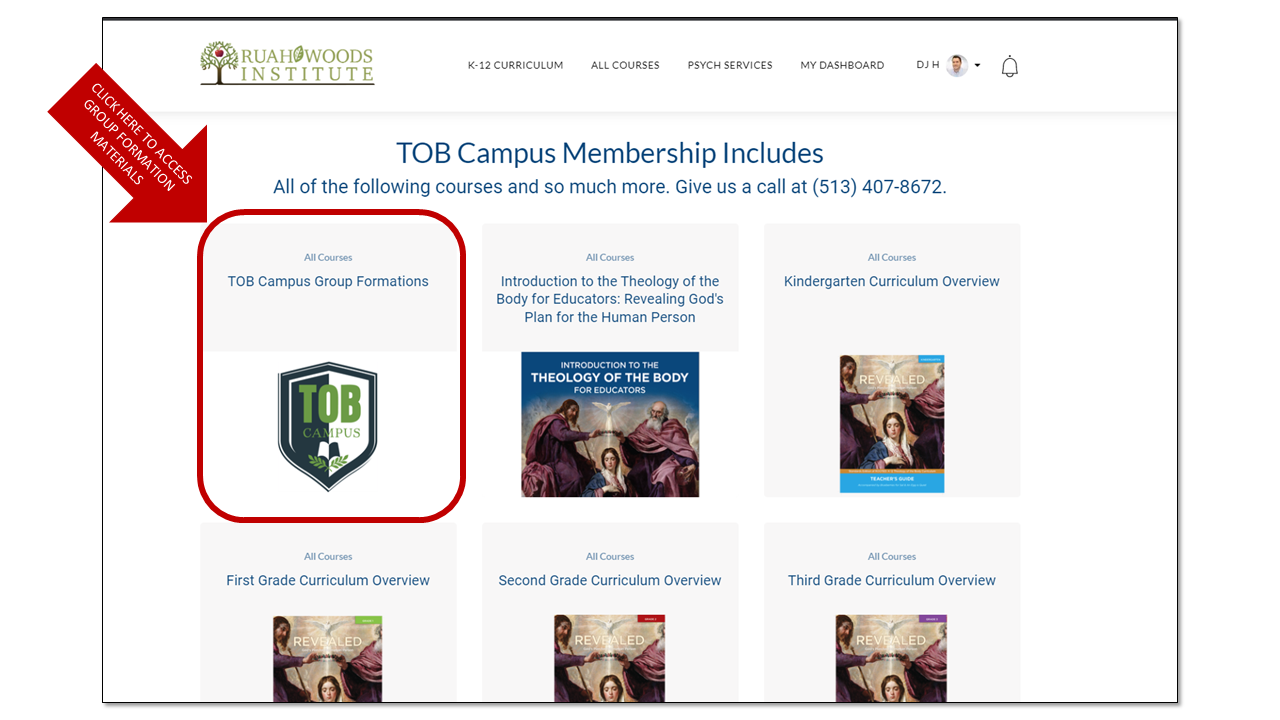Your TOB Campus Journey Begins Now... | Ruah Woods Institute
