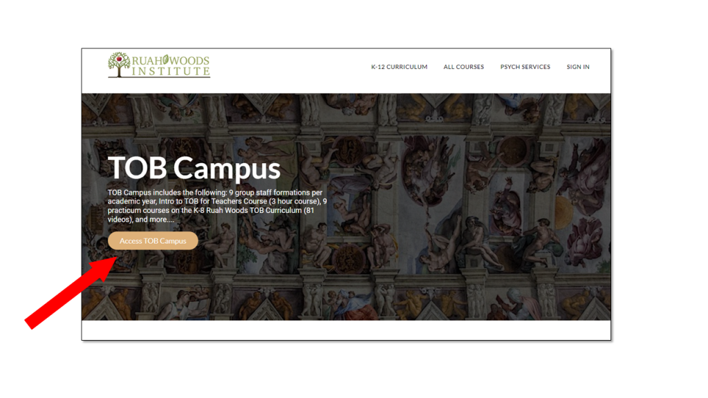 Your TOB Campus Journey Begins Now... | Ruah Woods Institute