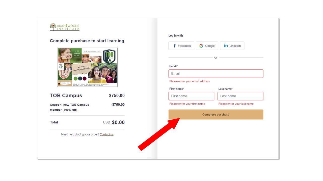 Your TOB Campus Journey Begins Now... | Ruah Woods Institute