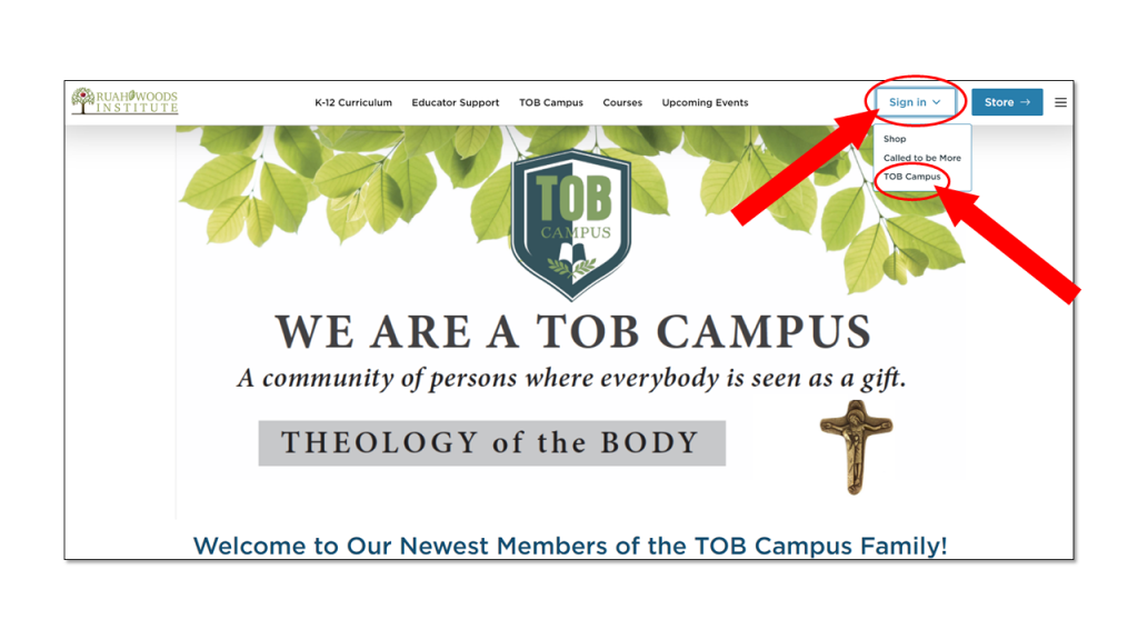 Your TOB Campus Journey Begins Now... | Ruah Woods Institute